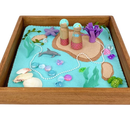 Felt Animal Play Mat Small World Play Open Ended Play - Etsy