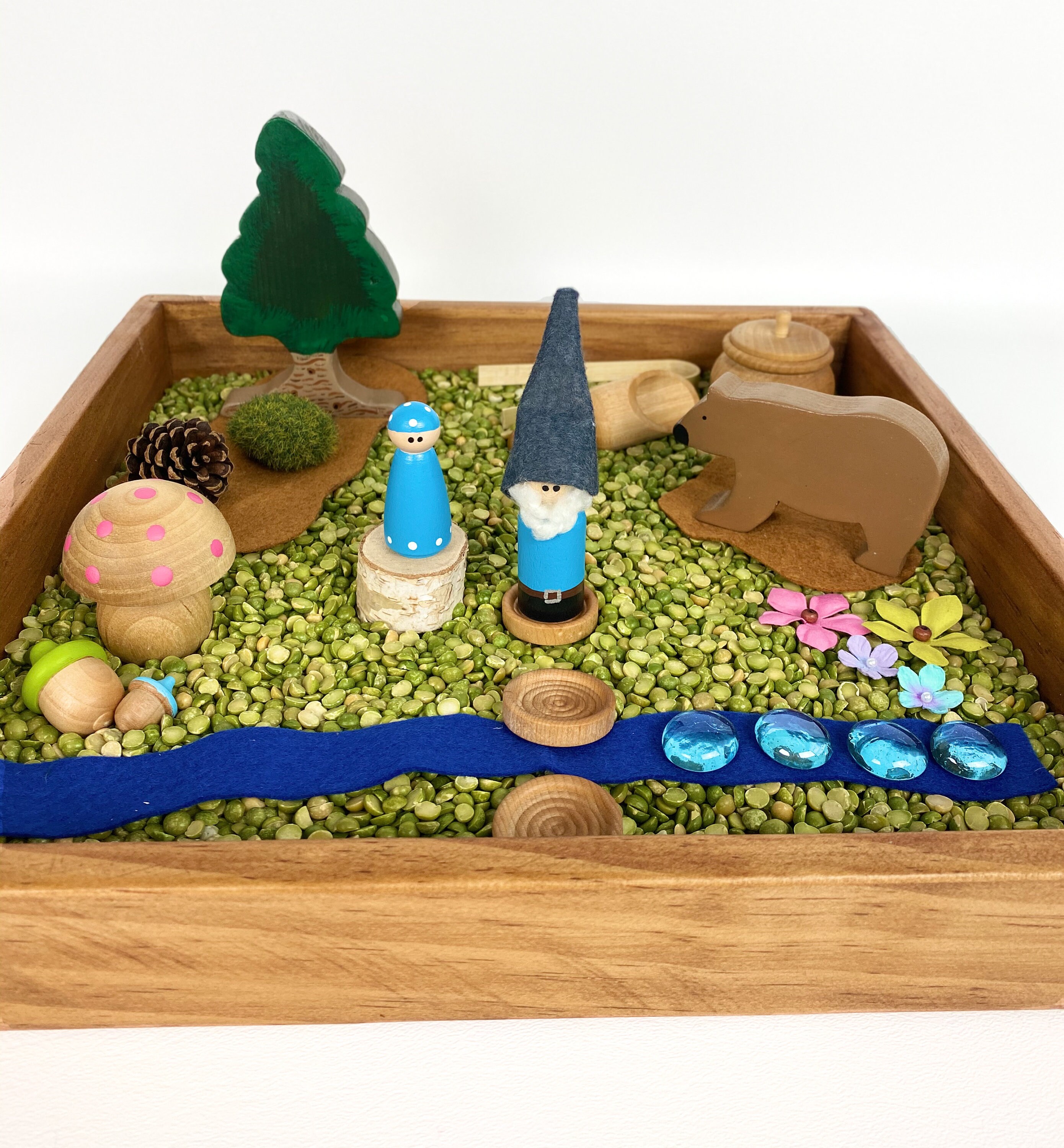 Gnome & Mushroom Girl Sensory Bin/forest Play Activity | Etsy