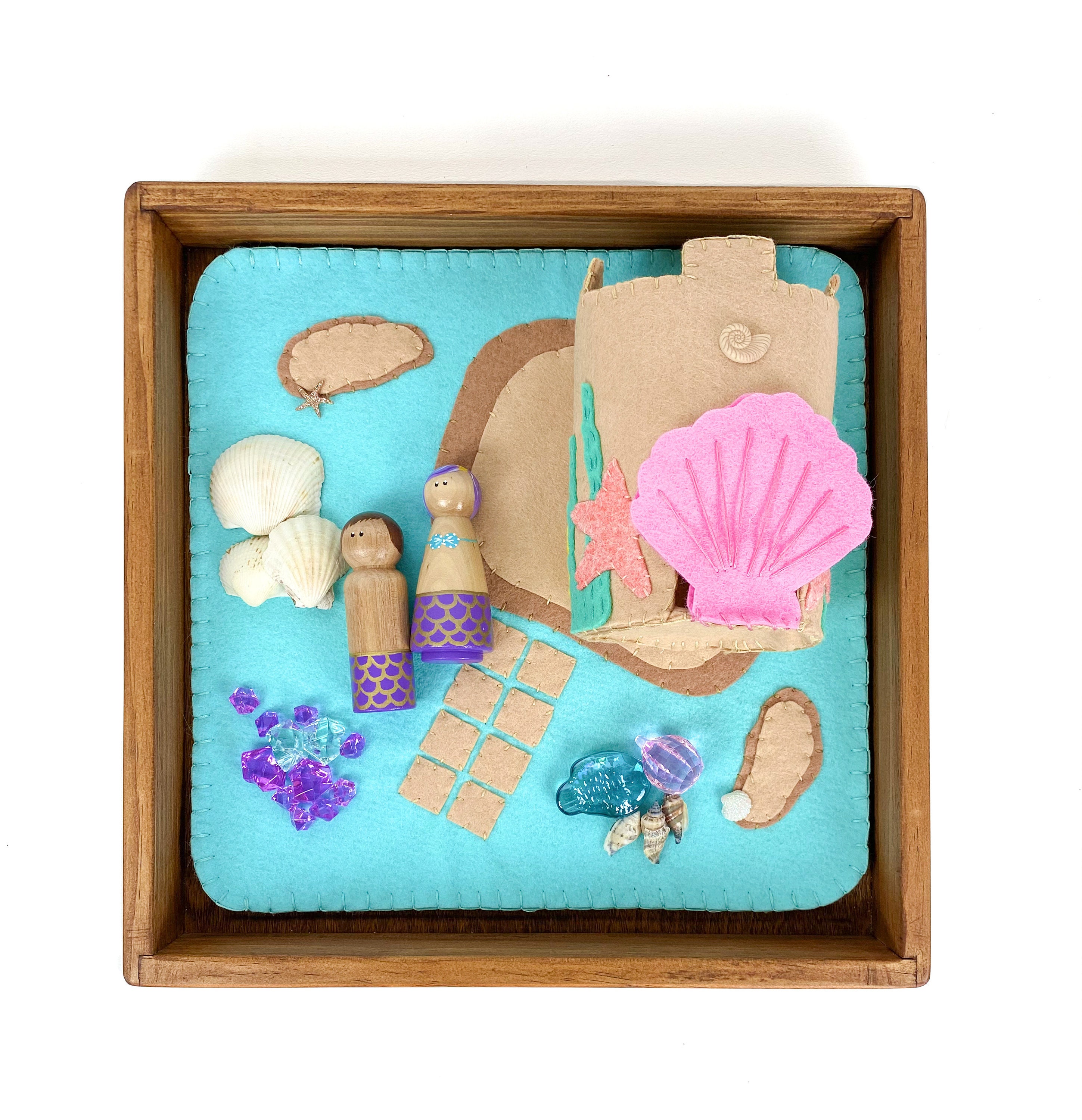 Mermaid Playscape/ocean Felt Play Mat/imaginative Play | Etsy