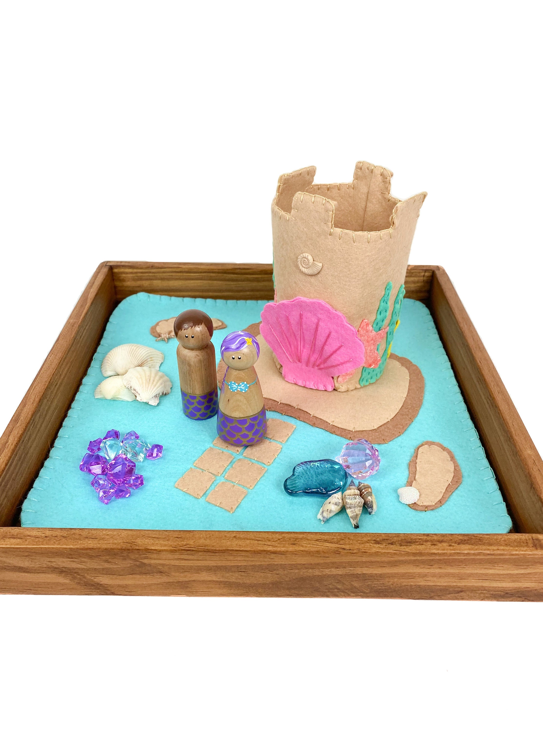 Mermaid Playscape/ocean Felt Play Mat/imaginative Play | Etsy