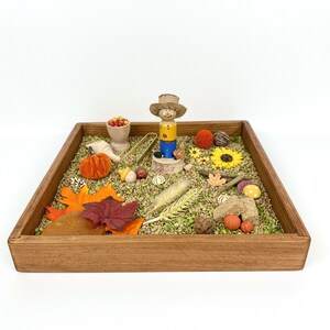 Fall Scarecrow Sensory Bin Kit/play Activity Tray/farm Small - Etsy