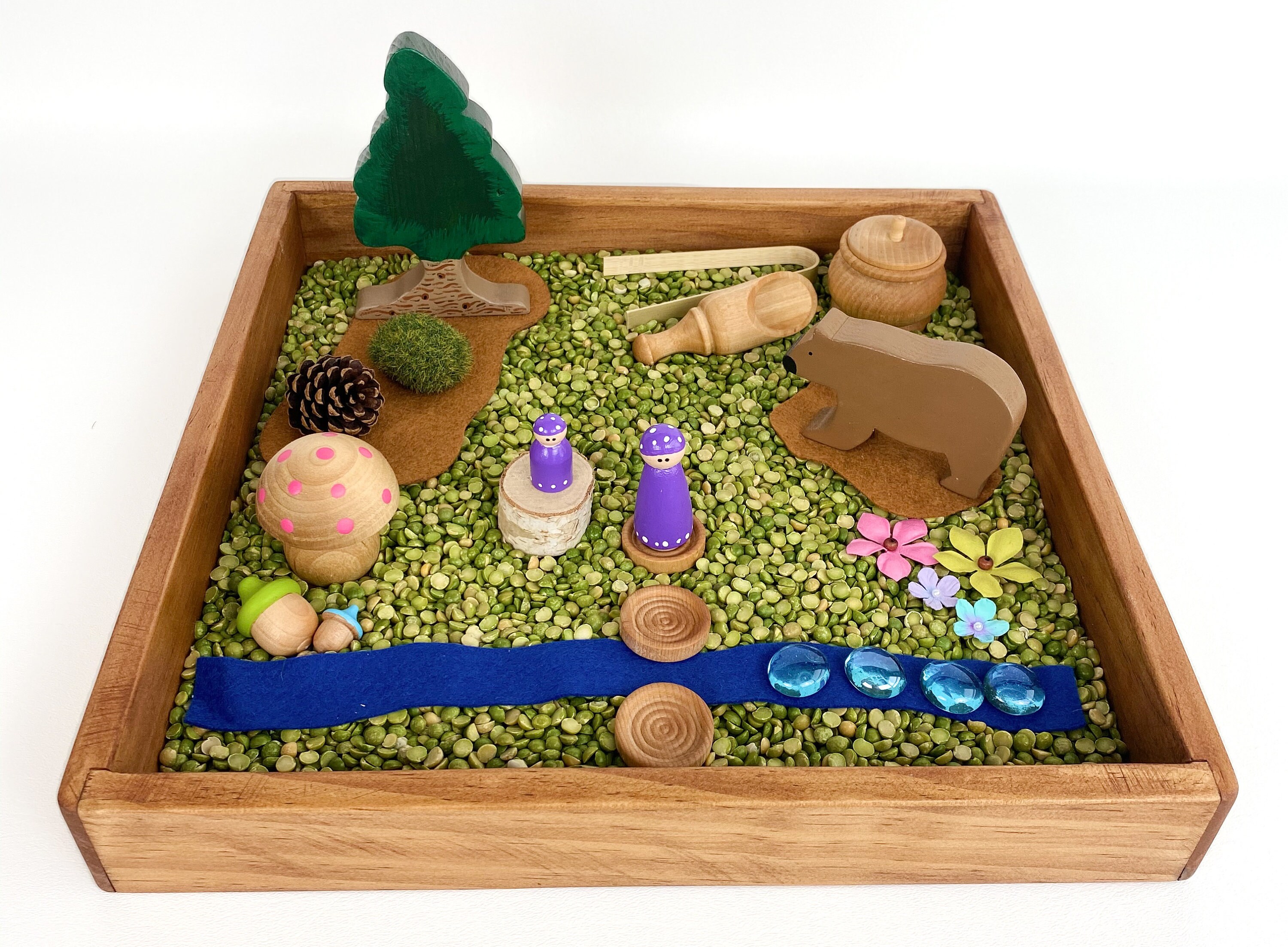 Pretend Play Sensory Tray Nature Sensory Bin Personalized Sensory Kit ...
