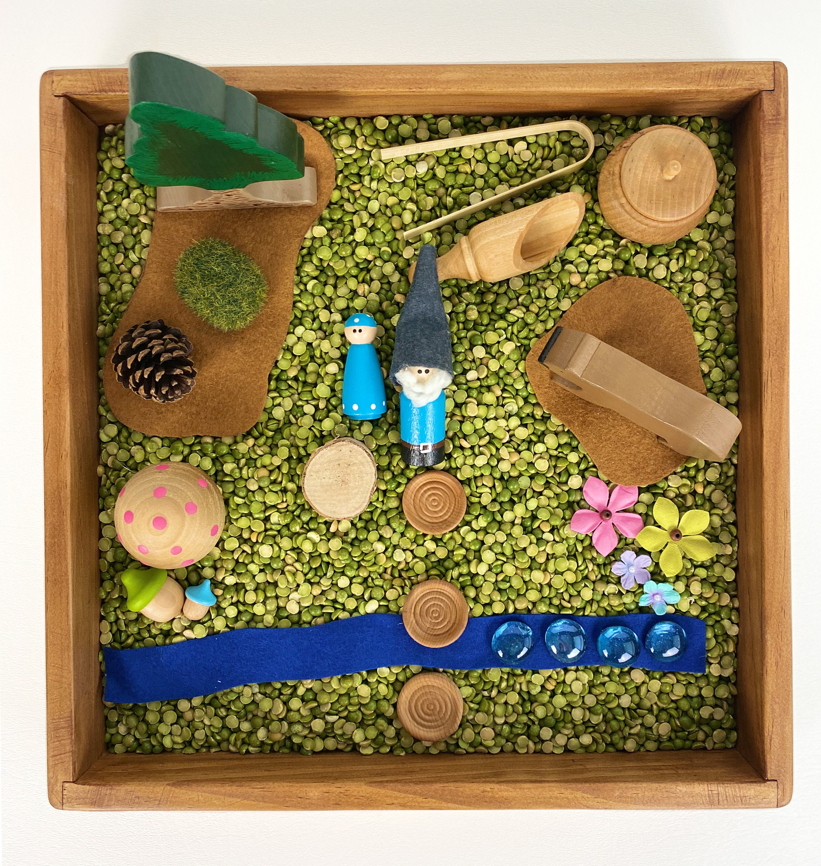 Gnome & Mushroom Girl Sensory Bin/forest Play Activity - Etsy