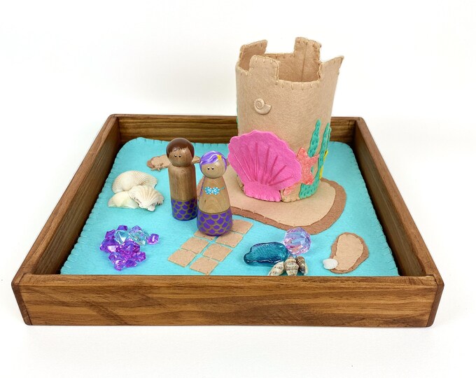 Mermaid Playscape/ocean Felt Play Mat/imaginative Play - Etsy