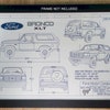 1969 Ford Bronco "blueprint Drawing" Unframed Color Poster Print - Etsy UK