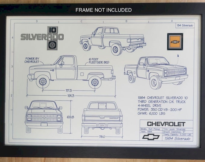 Squarebody Truck Shop 1981 1982 1983 1984 1985 1986 1987 Sign Made of ...