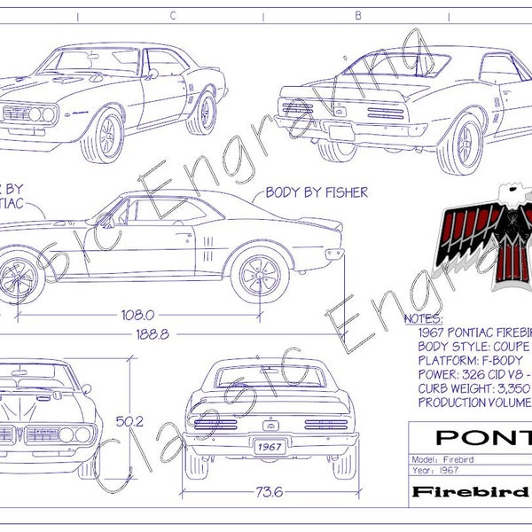 Pontiac Firebird Poster - Etsy