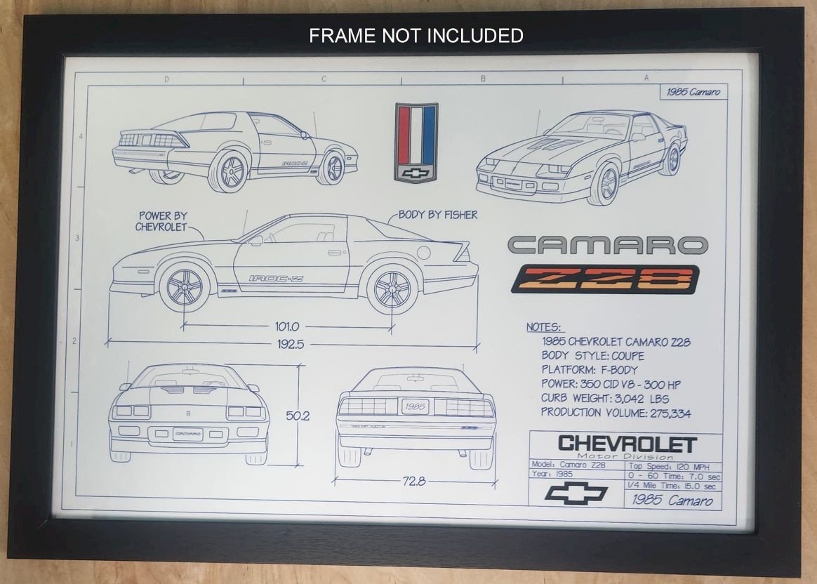 1985 Z28 Camaro Specs