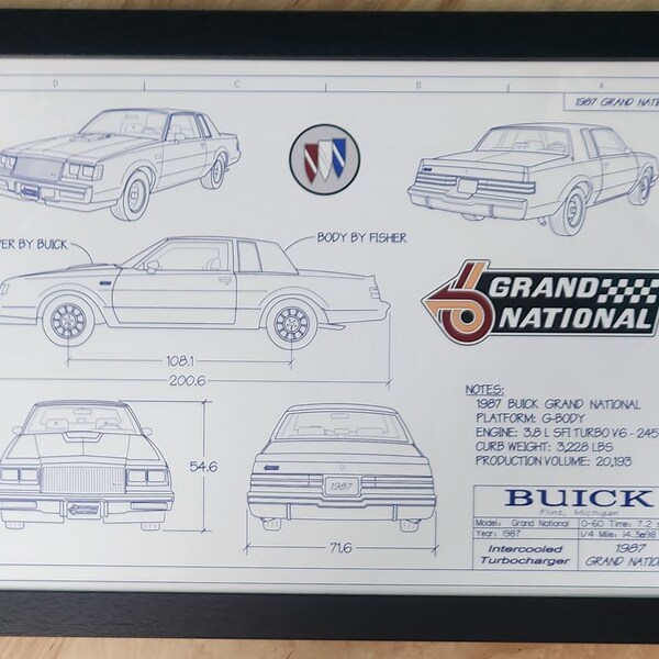 Buick Grand National 1987 - Etsy