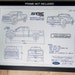 2018 Ford F-150 STX "blueprint Drawing" Unframed Color Poster Print - Etsy