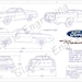 1972 Ford Ranchero 500 "blueprint Drawing" Unframed Color Poster Print ...