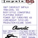 1967 Impala Convertible "blueprint Drawing" Unframed Color Poster Print ...