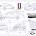 1986 Camaro RS "blueprint Drawing" Unframed Color Poster Print - Etsy
