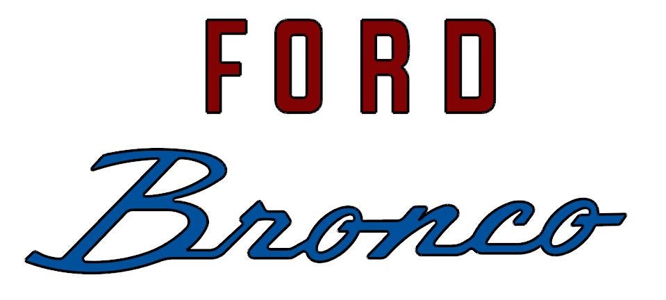 1974 or 1975 Ford Bronco blueprint Drawing Unframed Color Poster Print ...
