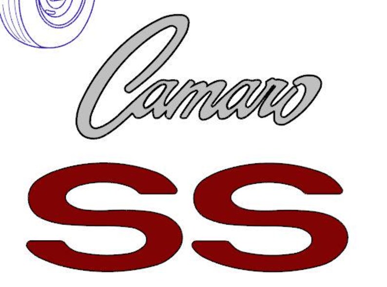 1969 Camaro SS "blueprint Drawing" Unframed Color Poster Print - Etsy