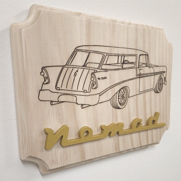 1956 Chevy Nomad Laser Engraved Plaque With Raised Emblem - Etsy