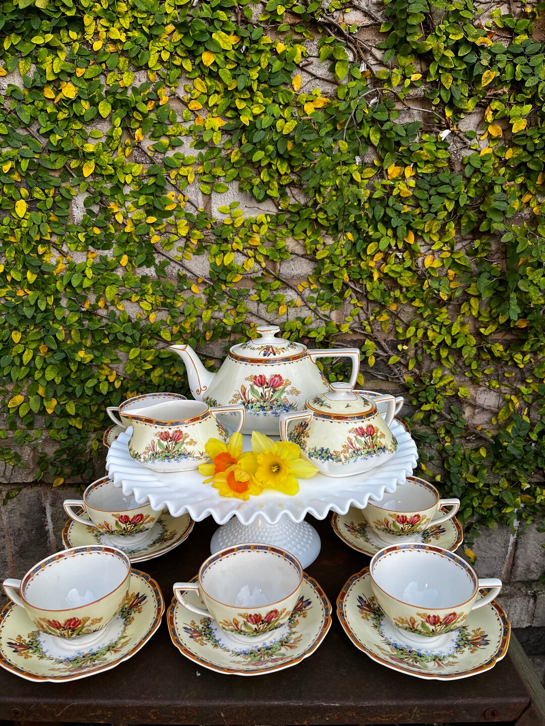 Crown Ducal Tulip Tea Set England. Reg No 732597. 1920’s Antique Set ...