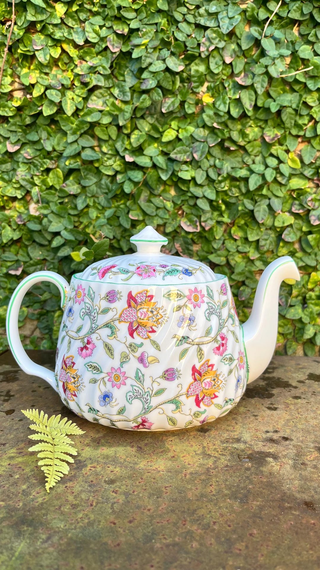 Minton Haddon Hall Teapot Large Chintz Teapot English Teapot - Etsy