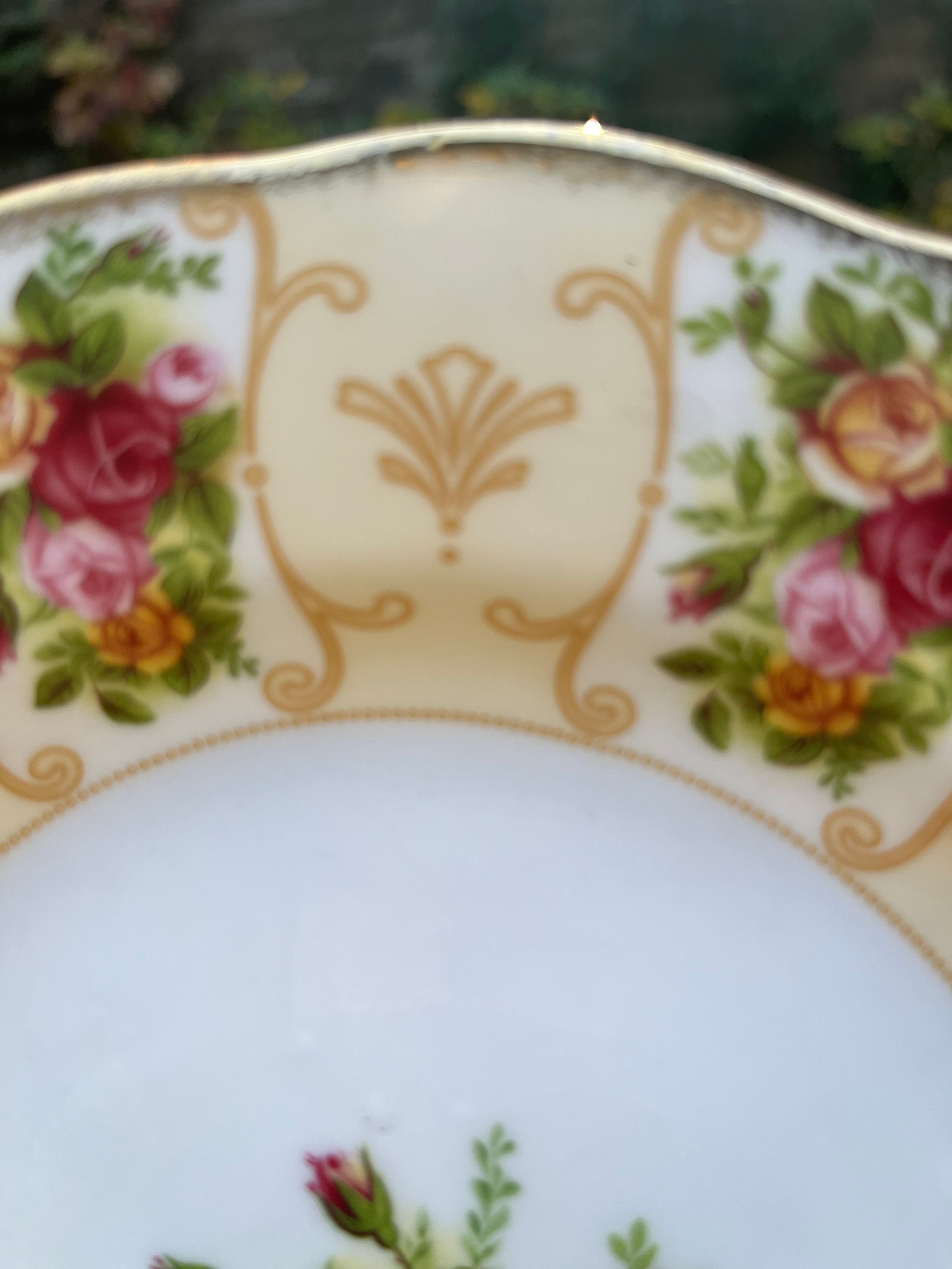 Royal Albert Rose Cameo Peach Salad / Luncheon 8” Plates Set of Six - Etsy