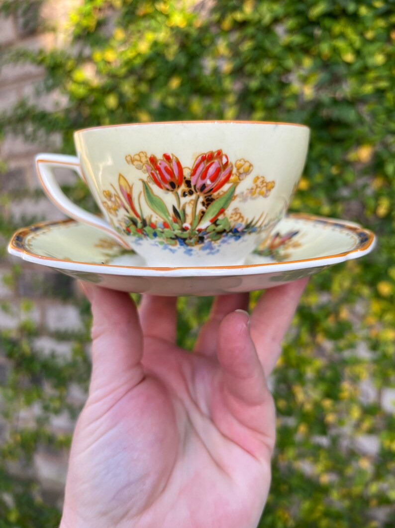 Crown Ducal Tulip Tea Set England. Reg No 732597. 1920s | Etsy