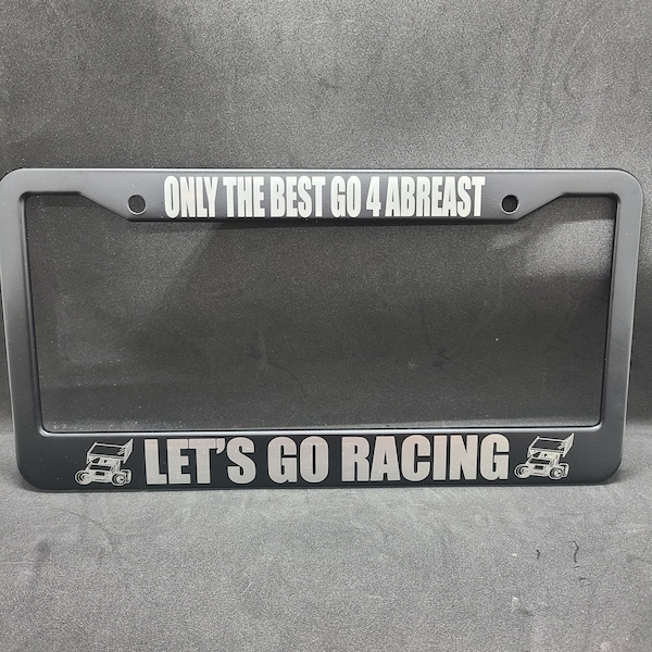 Racing License Plate Frame - Etsy