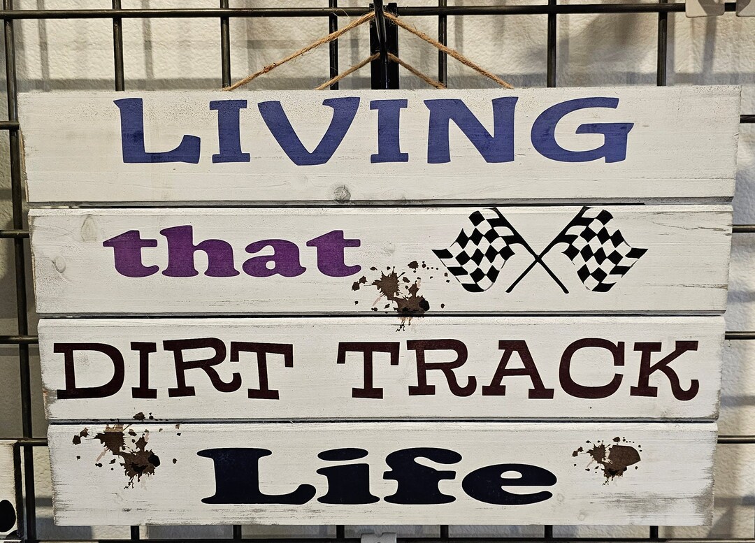 Wood Slat Board Racing Sign. - Etsy