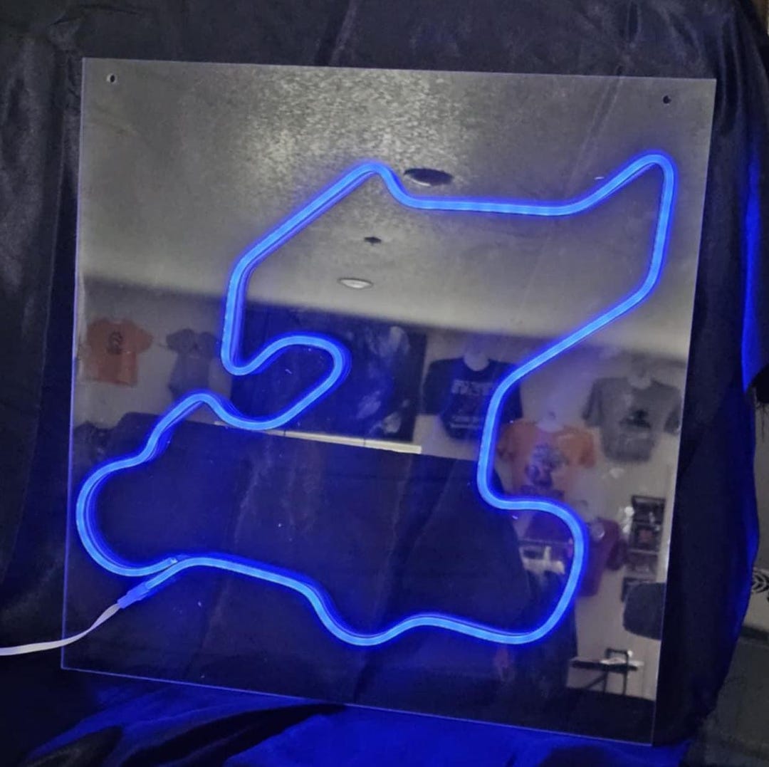 LARGE Lighted Acrylic Sprint Car Sign With Solid or Flashing Lights ...