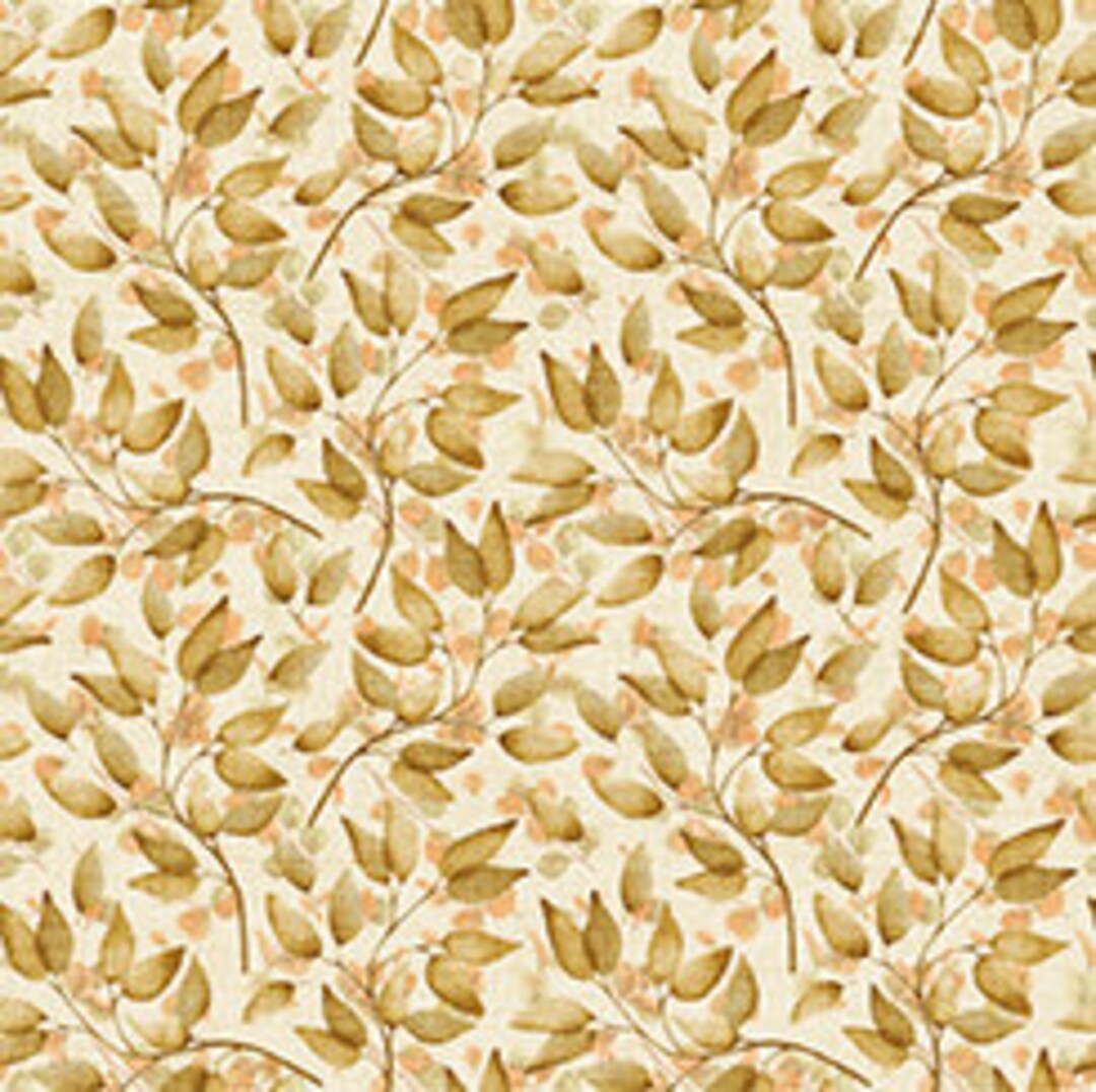 ALL A FLUTTER Leaves Tan by Qt Fabrics Sold by the Half Yard - Etsy