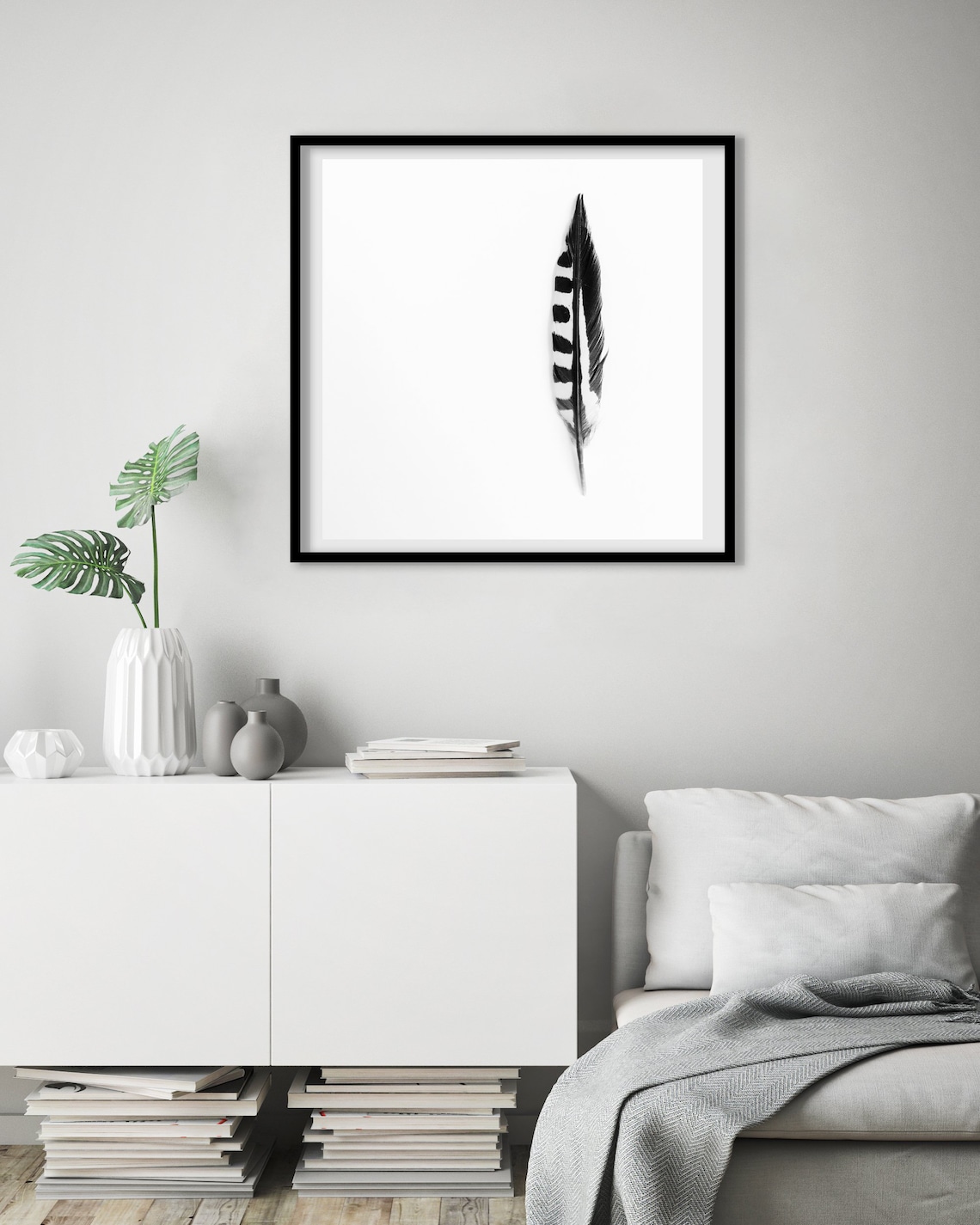 Feather Printable Wall Art Bird Feather Digital Download - Etsy