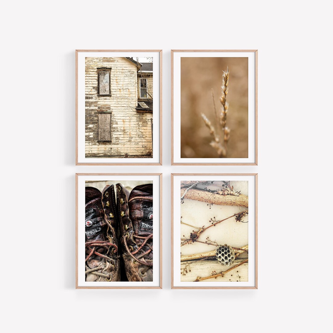 Countryside Printable Rustic Farmhouse Digital Download Beige Farm ...