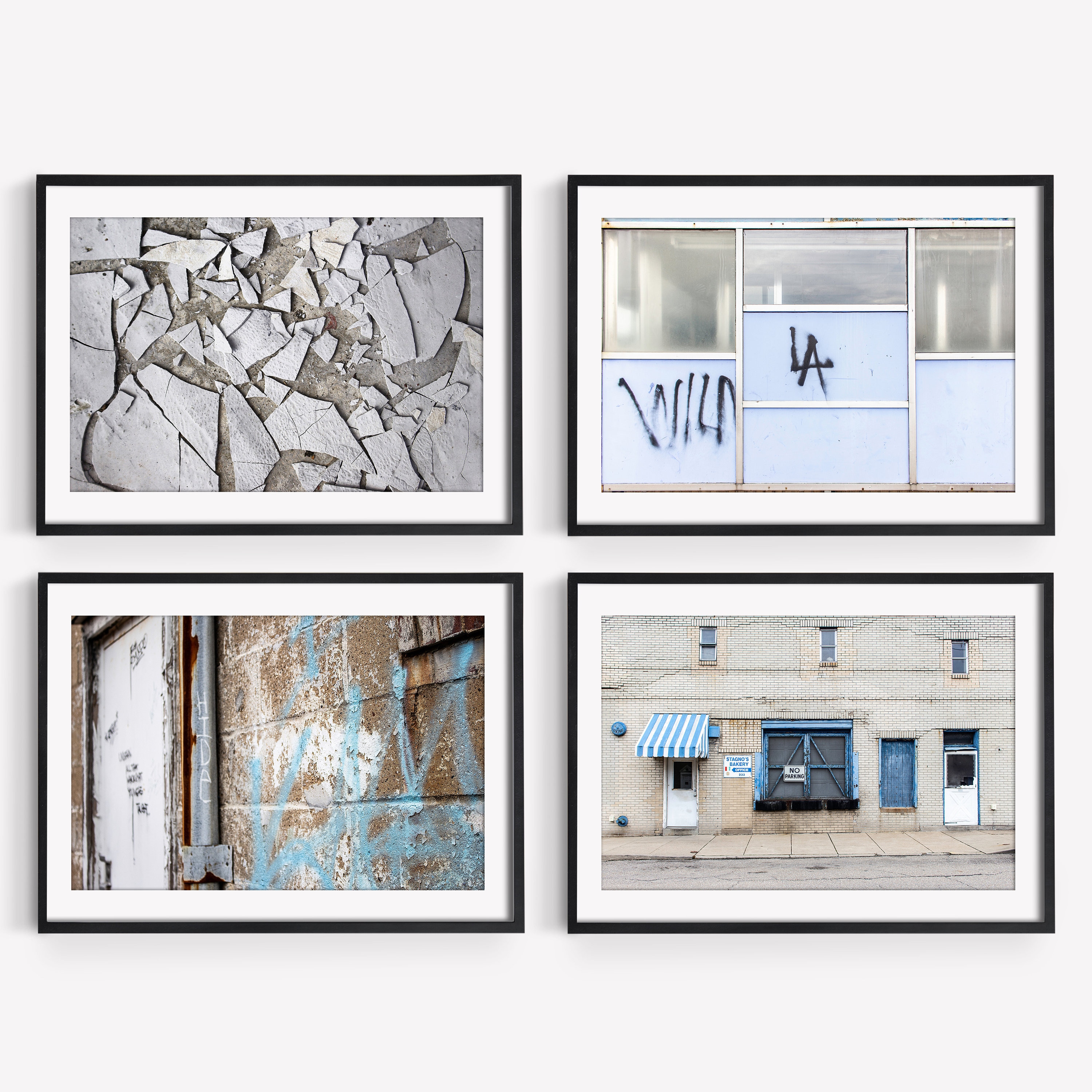 Architecture Print Set Printable Set of 4 Rustic Industrial - Etsy