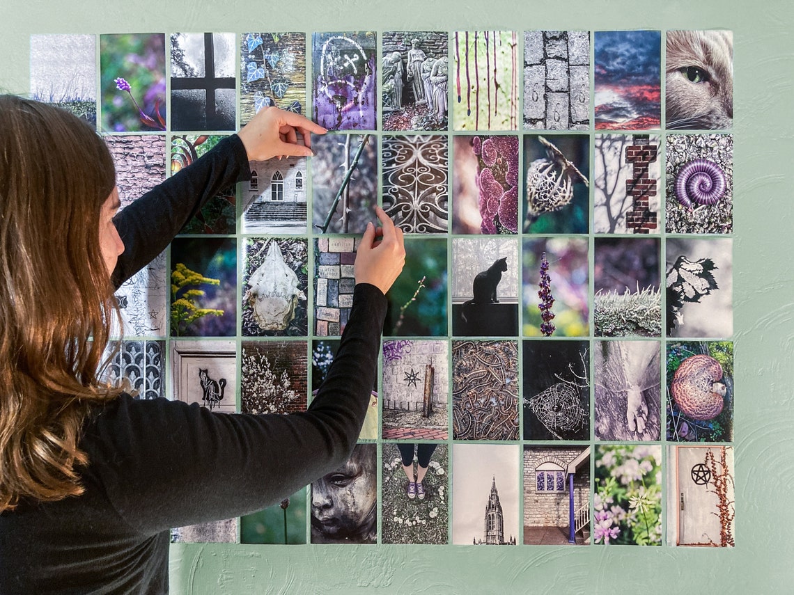 Witchy Wall Collage, Witch Aesthetic Decor Gothic Grunge Prints College ...