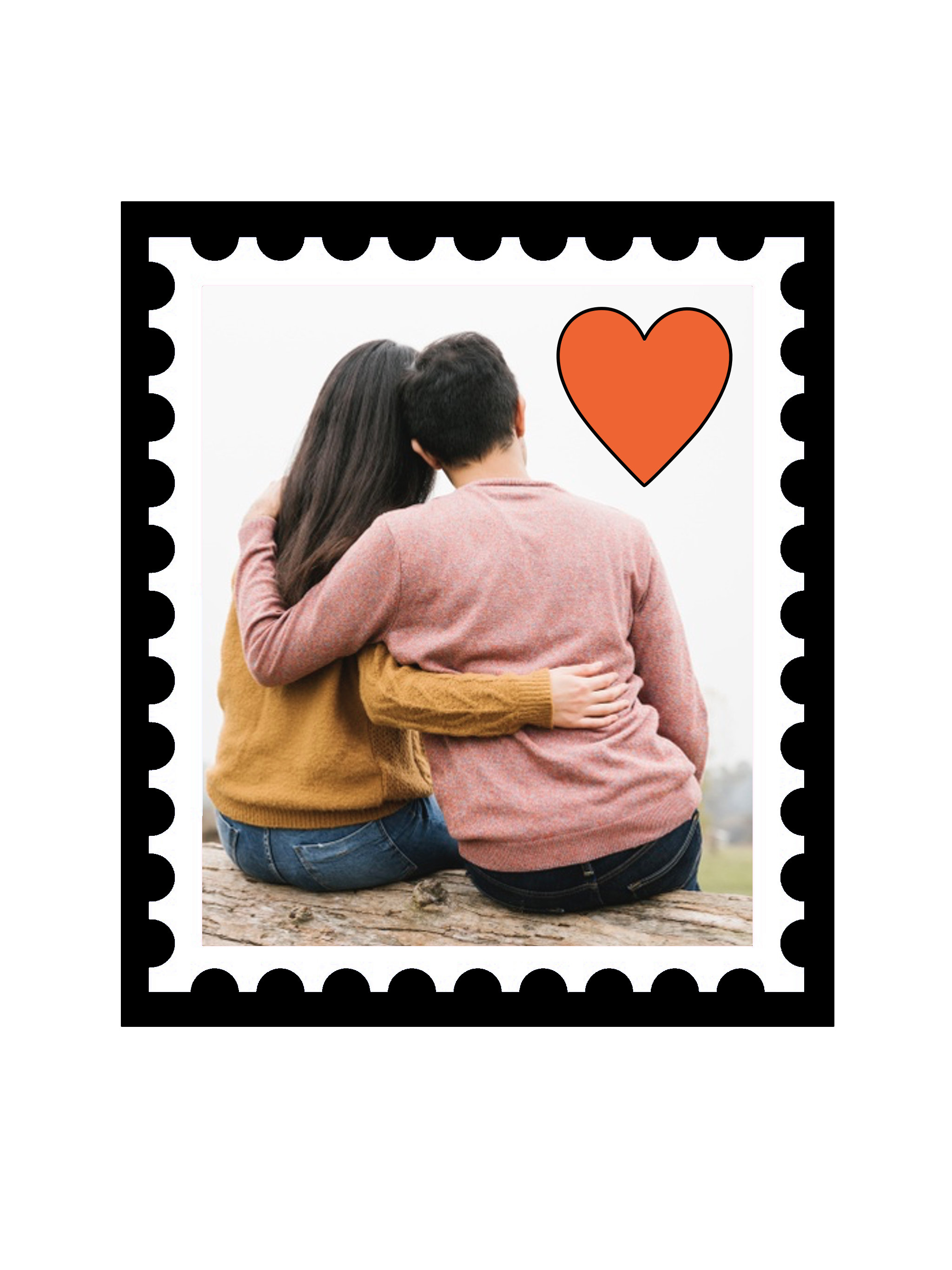 Love Stamp Stickers personalized Fake Stamps With Your Photo - Etsy UK