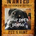 Pet Wanted Poster - Digital Image - Best Seller - Pet Poster - Etsy