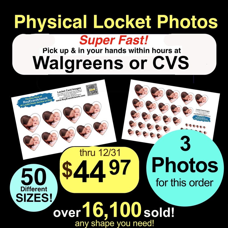 3 Locket Necklaces - Etsy