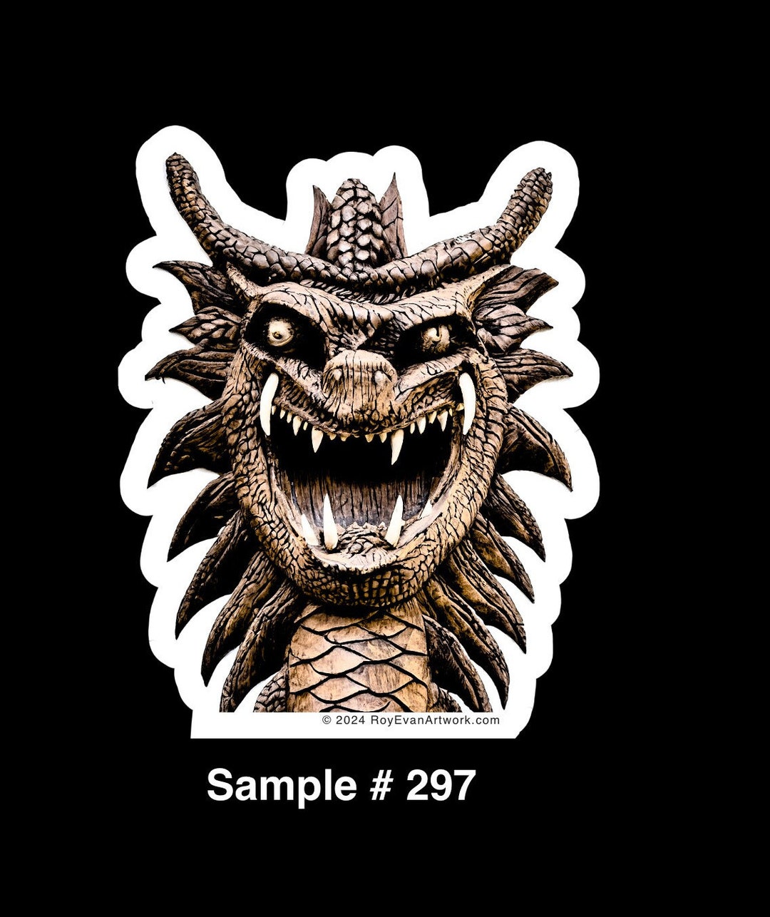 2.5" Sticker - Dragon Waterproof Vinyl Paper Sticker - Dragons - Best ...