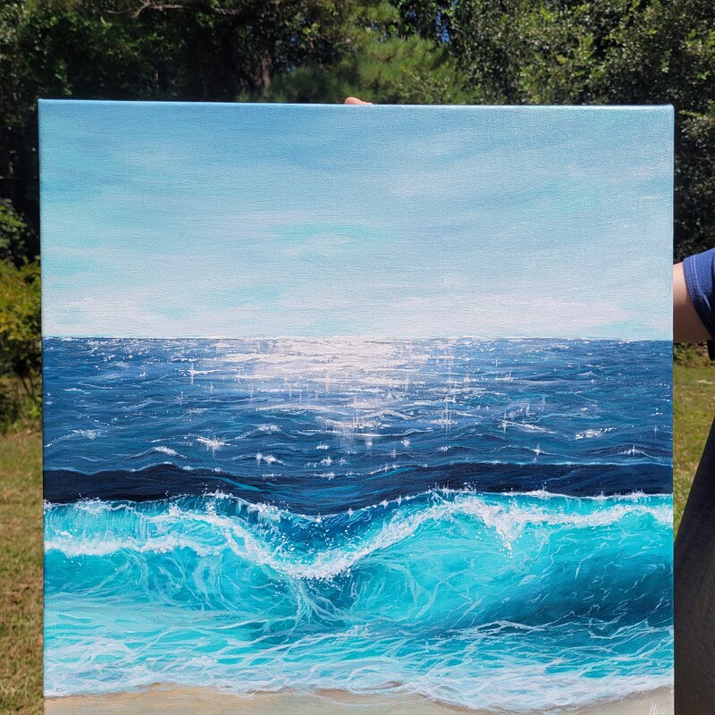 Acrylic Sea Painting - Etsy