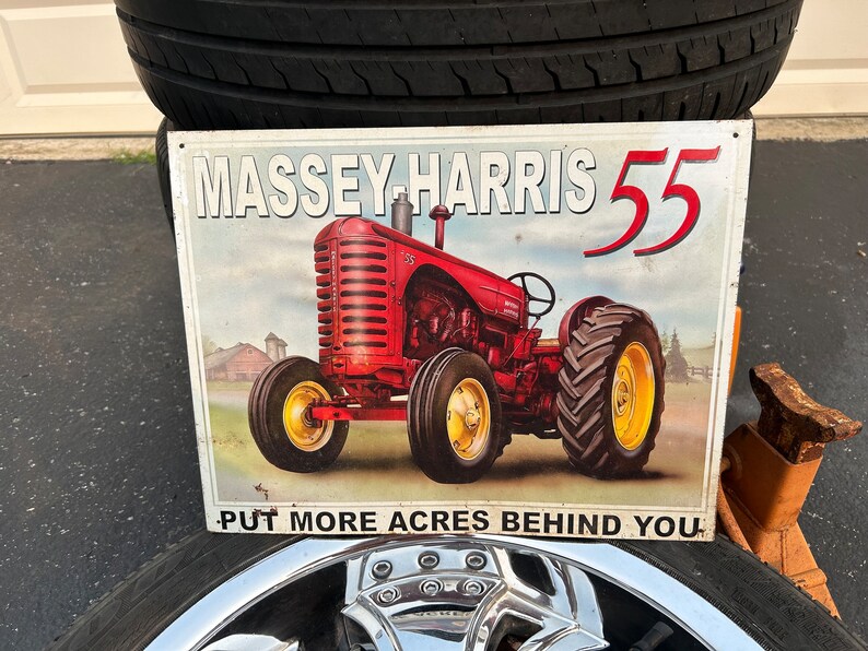Truly Vintage MASSEY HARRIS Tractor Metal Sign - Etsy