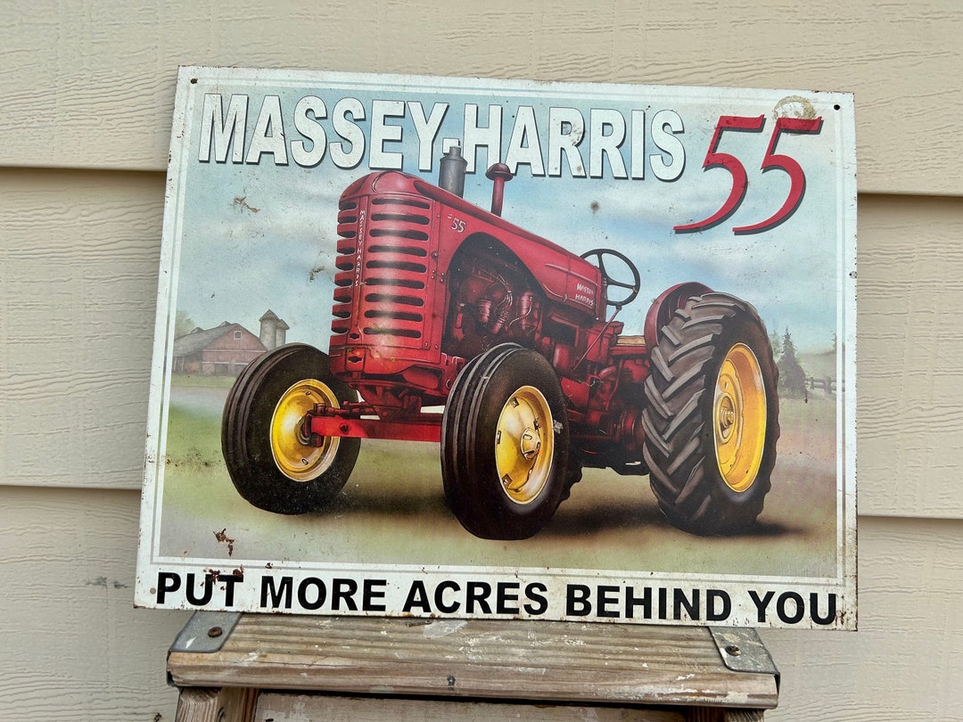 Truly Vintage MASSEY HARRIS Tractor Metal Sign - Etsy