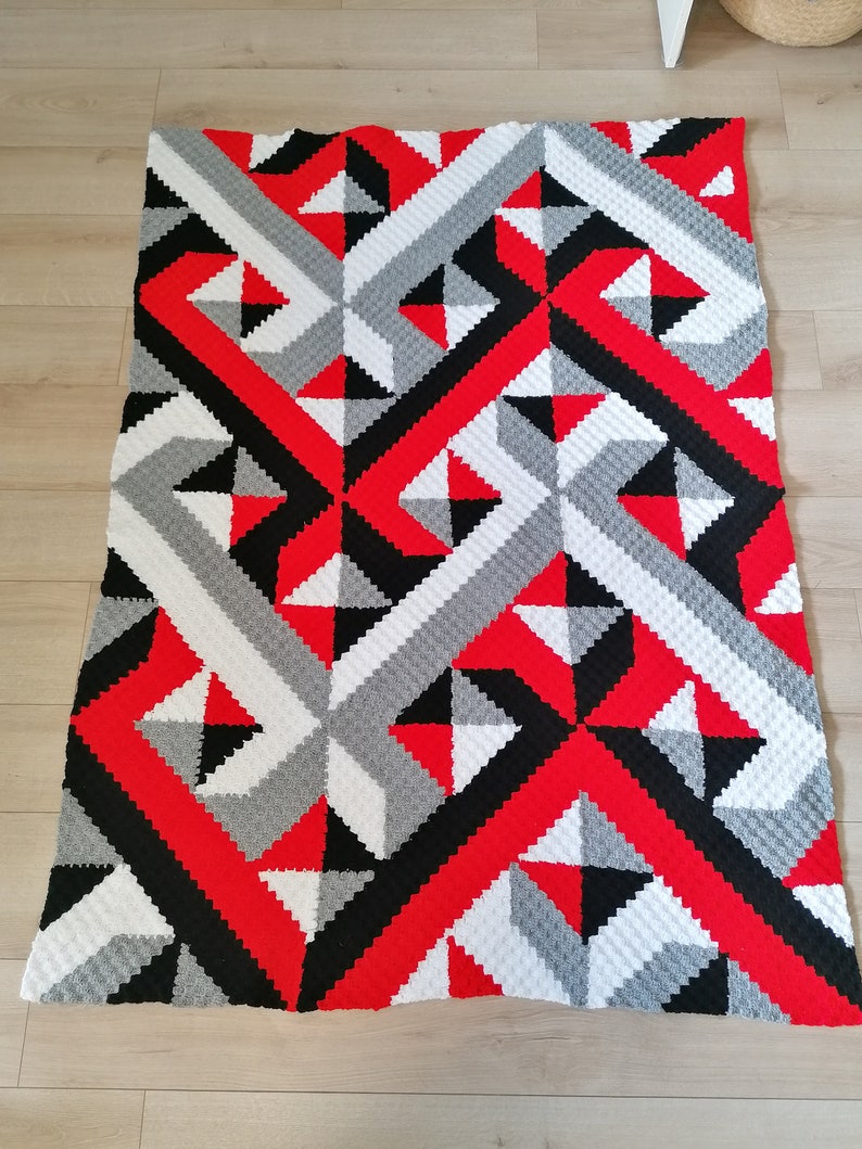 Intertwined C2C Crochet Pattern - Etsy