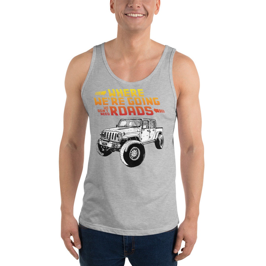 We Don't Need Roads - Back to the Future off Road Themed 4x4 Unisex ...