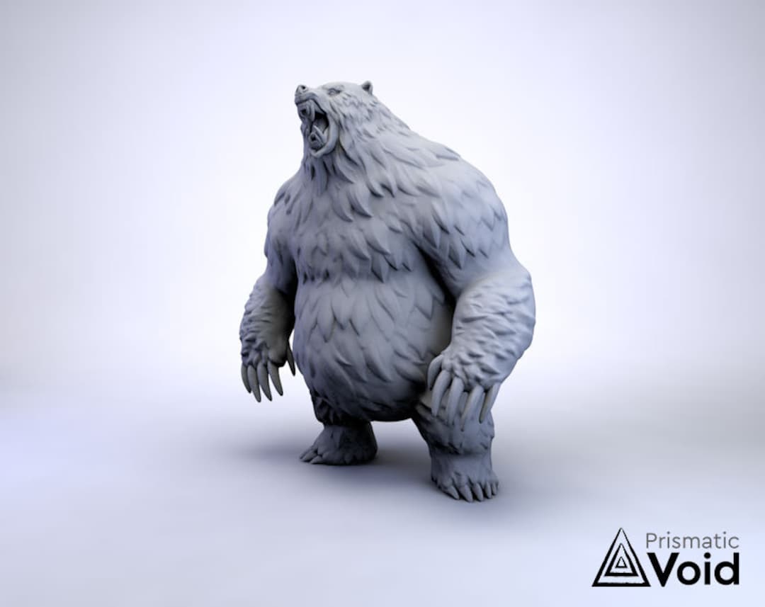 Grizzly Bear / Ice Bear / Magma Bear - Miniature for Dungeons & Dragons ...