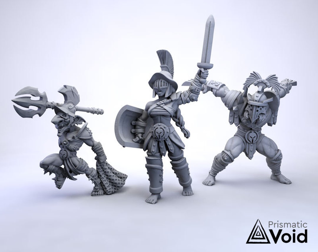 Glorious Gladiators - Miniatures for Dungeons & Dragons, Tabletop RPG ...