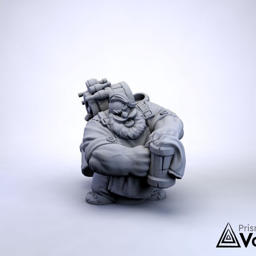 Dwarf Brawler Miniature for Dungeons & Dragons Tabletop RPG - Etsy