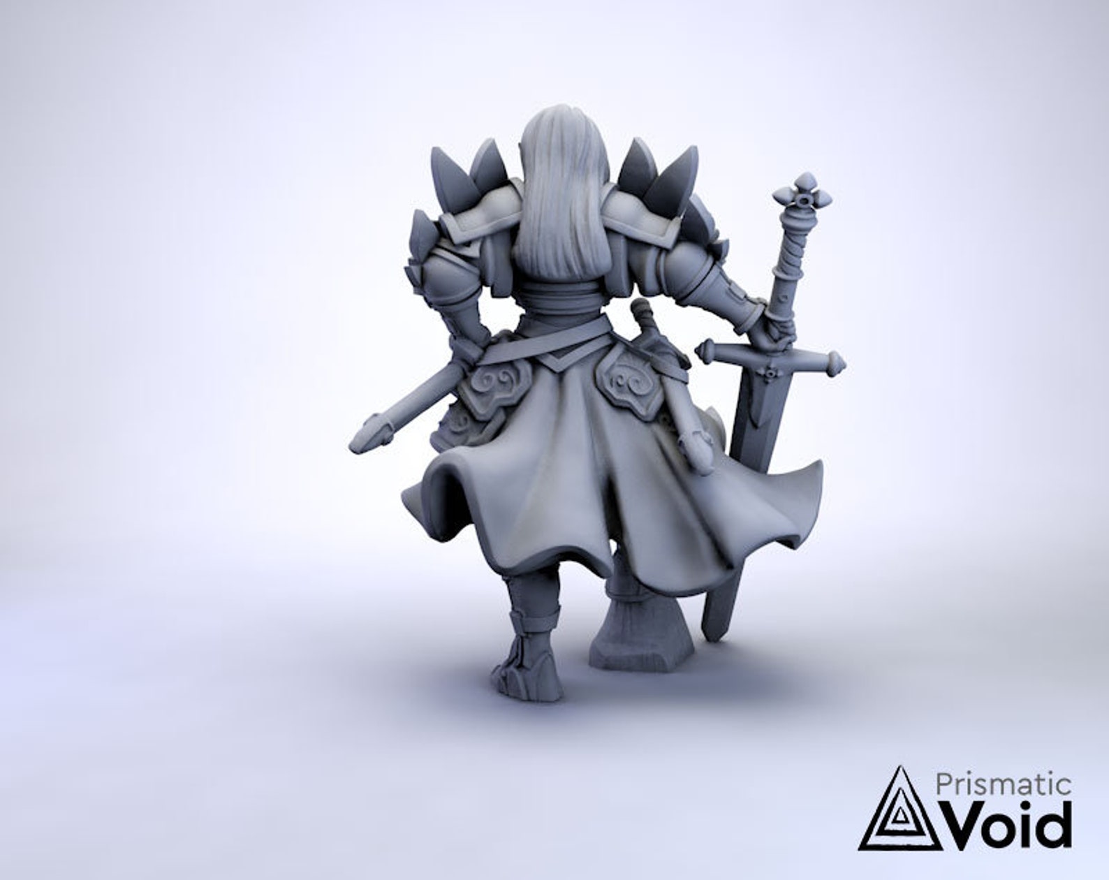 Female Paladin Miniature for Dungeons & Dragons Tabletop - Etsy