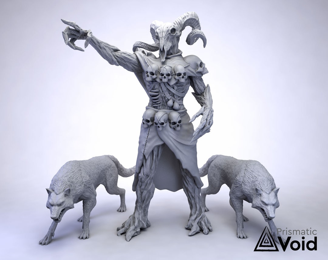 Leshy With Wolves / Forest Spirit / Leszy - Miniature for Dungeons ...
