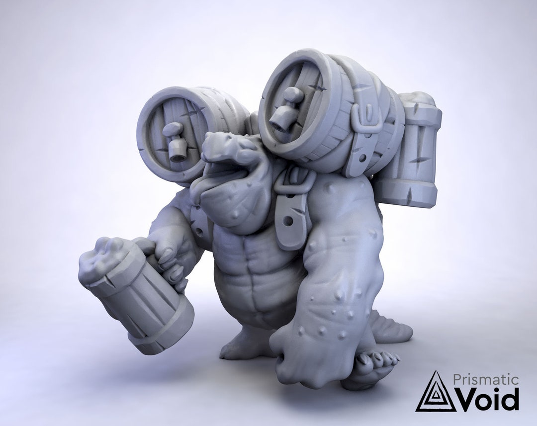 Tortle Barkeep / Drunkard - Miniature for Dungeons & Dragons ...