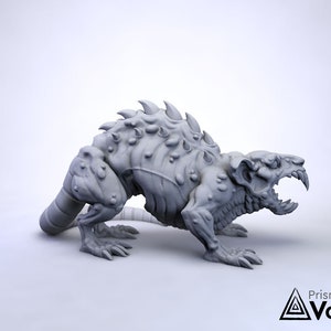 Giant Dire Rat (variant Sizes) - Miniature for Dungeons & Dragons ...