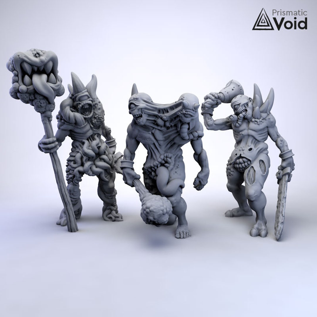 Plague Demons Command Miniatures for Dungeons & Dragons, Tabletop RPG ...