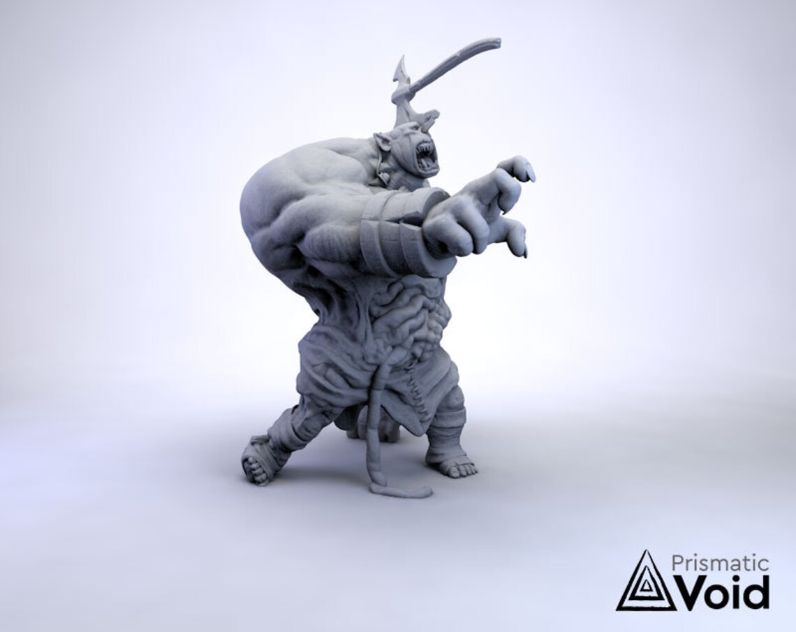 Undead Ogre Zombie Miniature for Dungeons & Dragons - Etsy